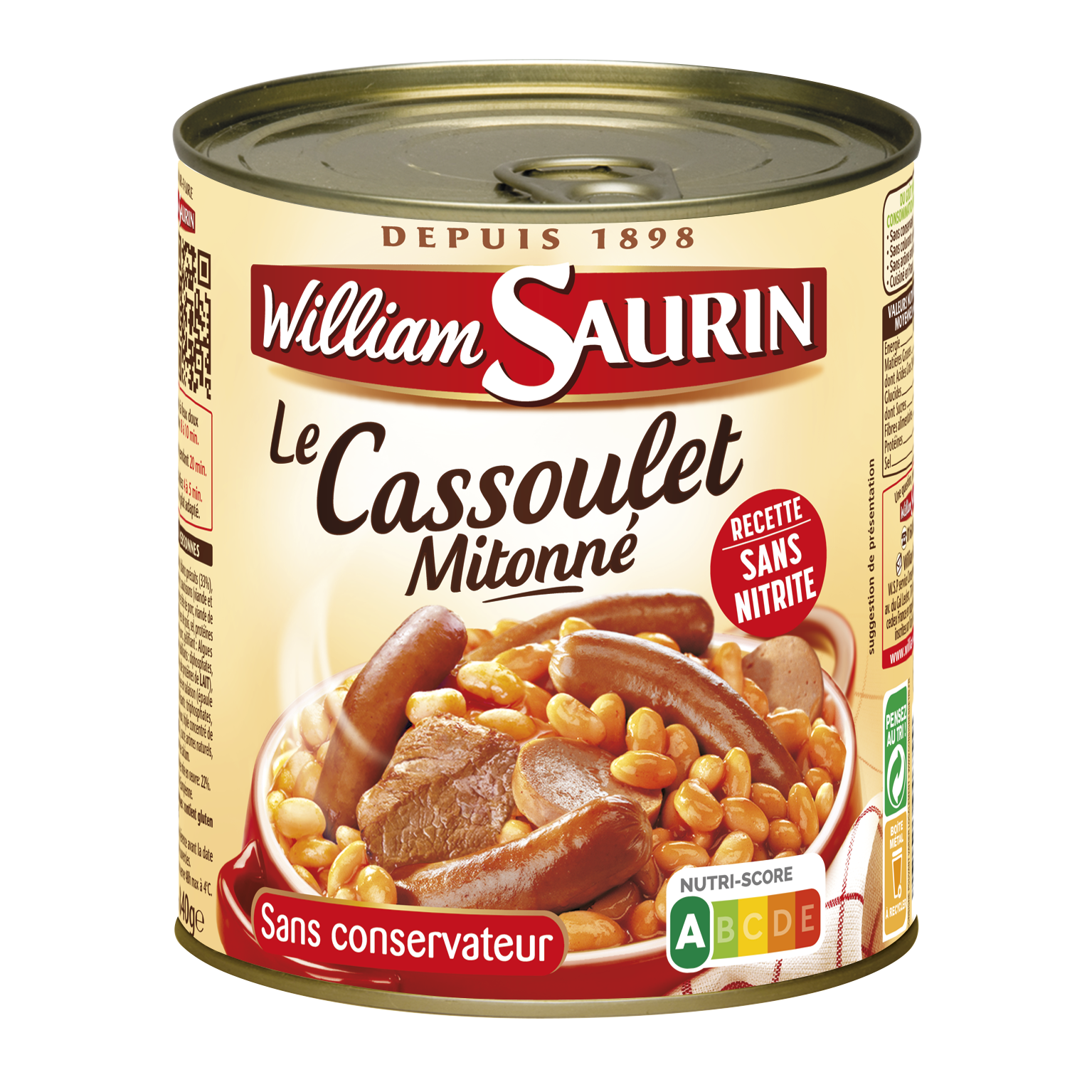 Cassoulet William Saurin Prix Leclerc